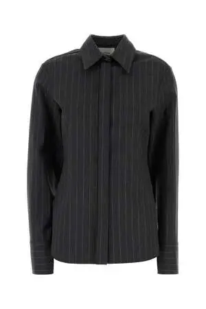 Sportmax Embroidered Wool-blend Peplum Shirt