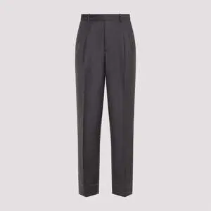 Brioni Wool 100% Wool Regular & Straight-leg Capri Trousers - Brown