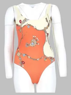 Versace Designer-style One-piece Swimsuit With Signature Motif