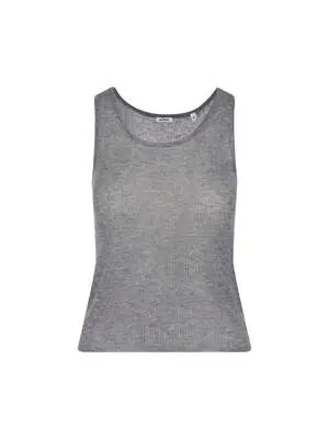 Aspesi Sleeveless Knit Top - Grey