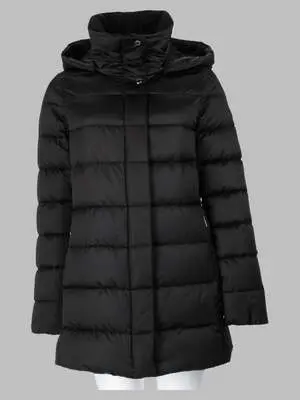 MOORER Italian-made Sequin-blend Trench Coat - Black