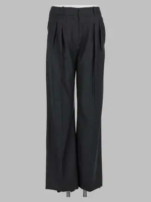 Loulou De Saison Virgin Wool Trousers - Grey
