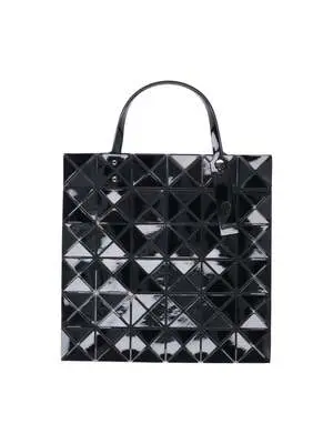 Issey Miyake Geometric Patent Tote Bag - Black