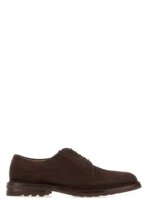 Brunello Cucinelli Suede Lace-up Sneakers In Leather With Rubber Sole