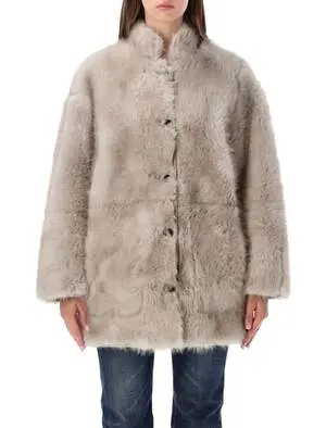 URBANCODE Faux Fur Button-front Coat
