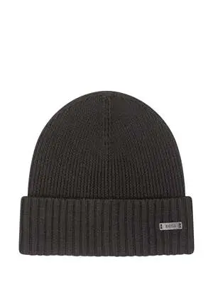 BOSS Fati Wool Hat - Black