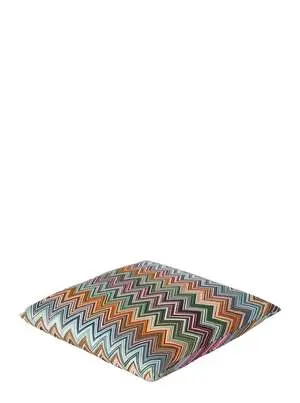 Missoni Jarris Tech Fabric Cushion With Multicolored Logo Design - Multicolor
