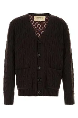 Valentino Garavani Wool Cardigan - Brown