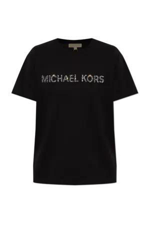 Michael Kors Cotton Logo T-shirt - Black