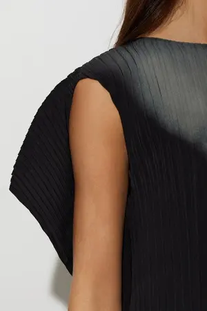 Issey Miyake Pleated Printed Dress