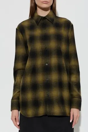 Balenciaga Wool Checked Shirt