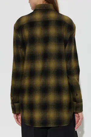 Balenciaga Wool Checked Shirt