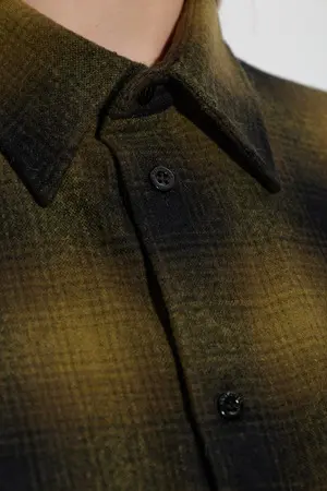 Balenciaga Wool Checked Shirt