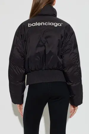 Balenciaga Short Jacket With Ribbed Hem