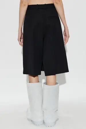 Balenciaga Wool Shorts With A Pleat