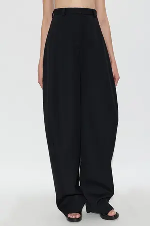 Balenciaga Wide-leg Wool Trousers