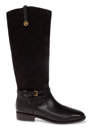 Michael Kors Leather Boots ‘beverly Flat