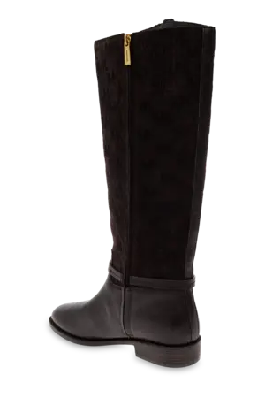 Michael Kors Leather Boots ‘beverly Flat