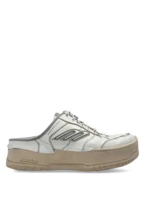Balenciaga Balenciaga Cream ‘Hamptons Plat’ Platform Mule Sandals Cream