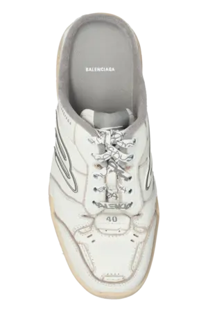 Balenciaga Hamptons Plat’ Platform Mule Sandals - Cream