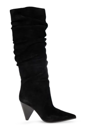 Michael Kors Jayla Ruched’ Leather Knee Boots