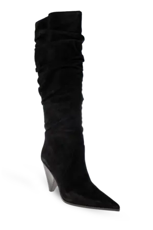 Michael Kors Jayla Ruched’ Leather Knee Boots
