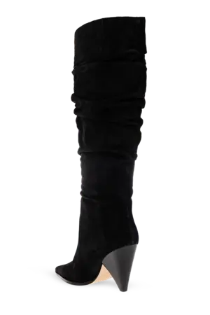 Michael Kors Jayla Ruched’ Leather Knee Boots