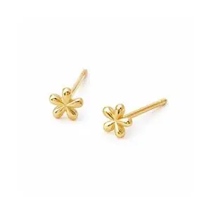 OUTOFOFFICE Flower Micro Stud Earring - Gold