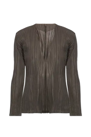 Issey Miyake Pleated Cardigan