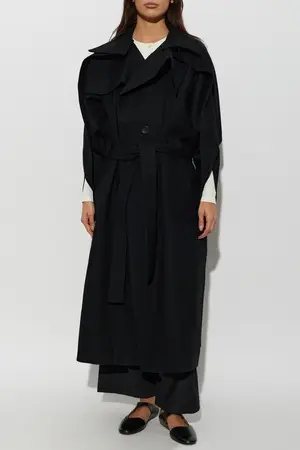 Issey Miyake Belted Wool Coat