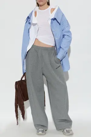 Balenciaga Wide-leg Sweatpants - Grey