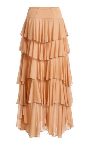 Ulla Johnson Marta Ruffled Maxi Skirt