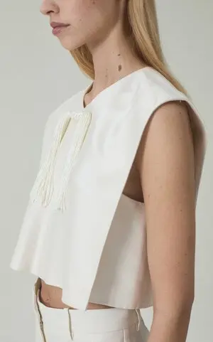 HEIRLOME Arrazola Silk Top - Ivory