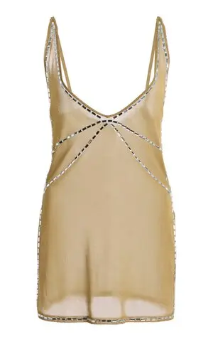 Altuzarra Malone Embellished Chiffon Top
