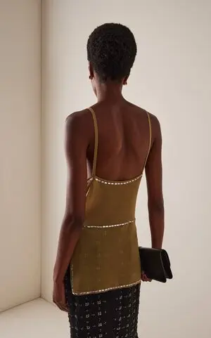 Altuzarra Malone Embellished Chiffon Top