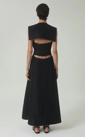 HEIRLOME Adley Silk-wool Maxi Dress