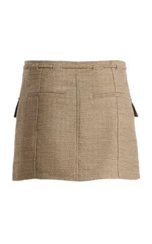 Ulla Johnson Catrina Cotton-linen Cargo Mini Skirt