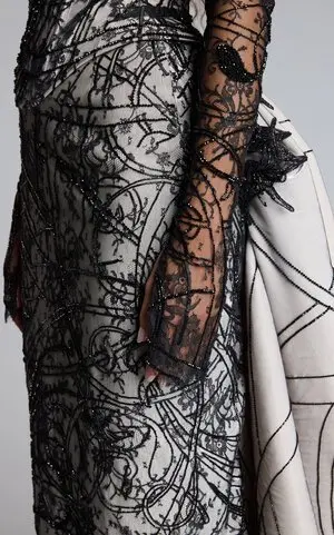 WIEDERHOEFT Venus Embroidered Faille Corset