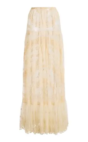 Ulla Johnson Margherite Lace Maxi Skirt - Ivory
