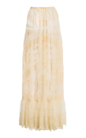 Ulla Johnson Margherite Lace Maxi Skirt - Ivory