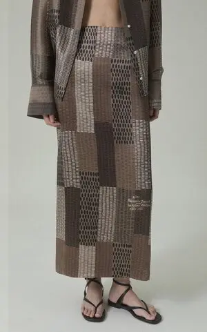 HEIRLOME Maricarmen Silk Midi Skirt