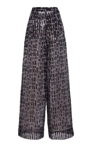 Ulla Johnson Stone Cotton-blend Wide-leg Pants