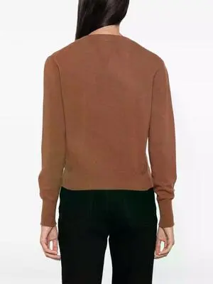 DANIELE FIESOLI V-neck Cashmere Sweater - Brown