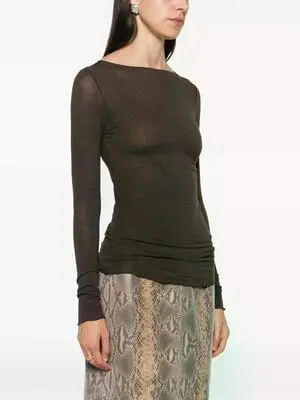 DANIELE FIESOLI Boat-neck Long-sleeve Sweater