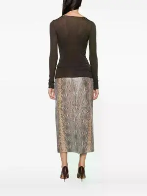 DANIELE FIESOLI Boat-neck Long-sleeve Sweater