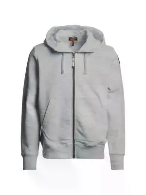 PARAJUMPERS Logo-patch Zip-up Hoodie - Grey