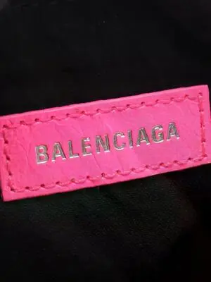 Balenciaga 2010-2026 Xs Le Cagole Ribbon Shoulder Bag - Pink