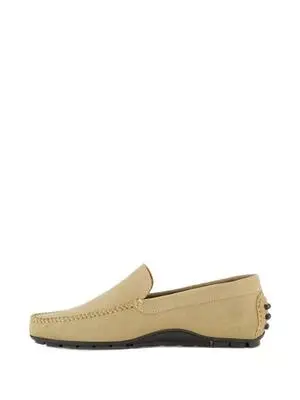 ATELIER VERDI Suede Pebbled-sole Loafers