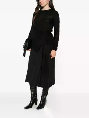 Sú Wrap-tie Asymmetric Sweater