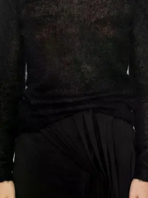 Sú Wrap-tie Asymmetric Sweater